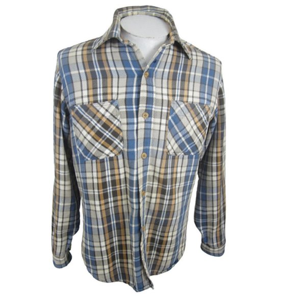 Prentiss | Shirts | Prentiss Vintage Men Flannel Shirt Long Sleeve Pit ...